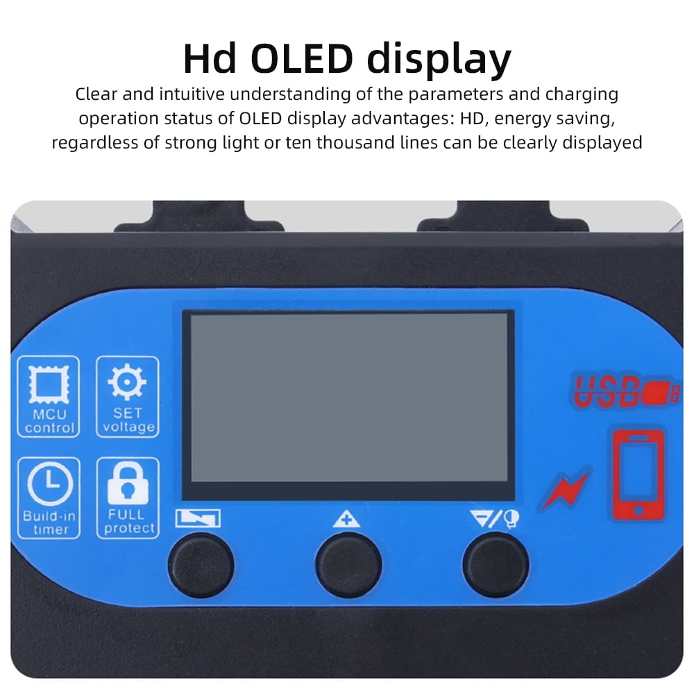 Charge Controller,Usb / Type-c Oled Display Pwm Solar Panel Solar 30a ... Charge Controller,Usb / Type-c Oled Display Pwm Solar Panel Solar 30a ...