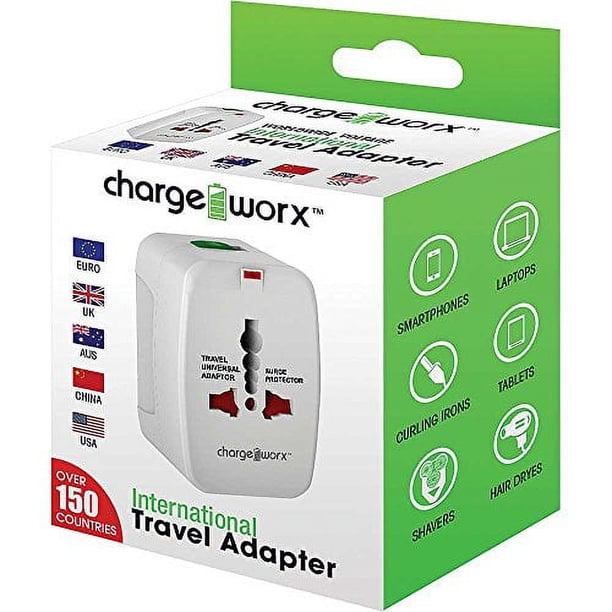Charge Worx International Travel Adapter, 1 Ea - Walmart Business Supplies