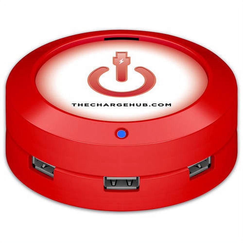 ChargeHub X5 5-Port USB SuperCharger - Red - Walmart.com