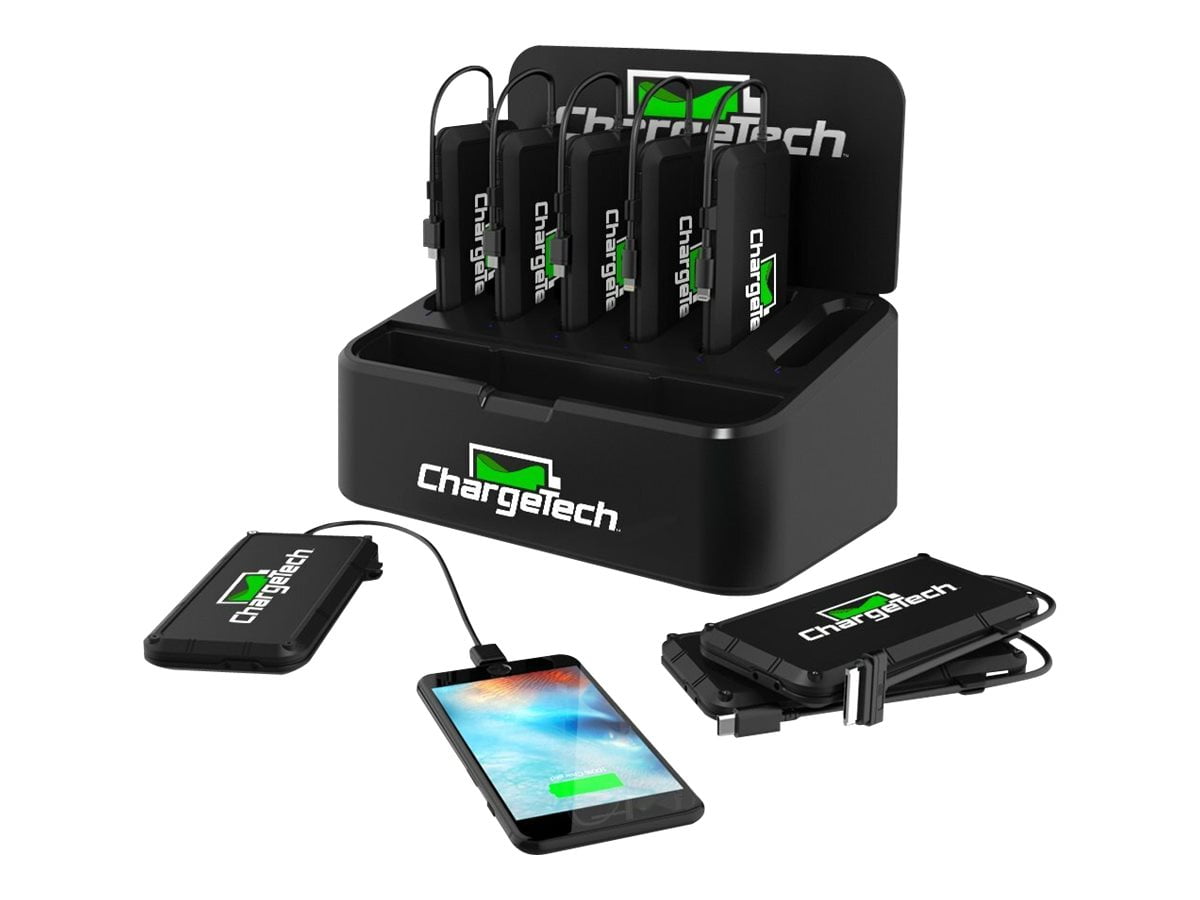 ChargeTech Portable Battery Dock Charging Station 8 - Walmart.com
