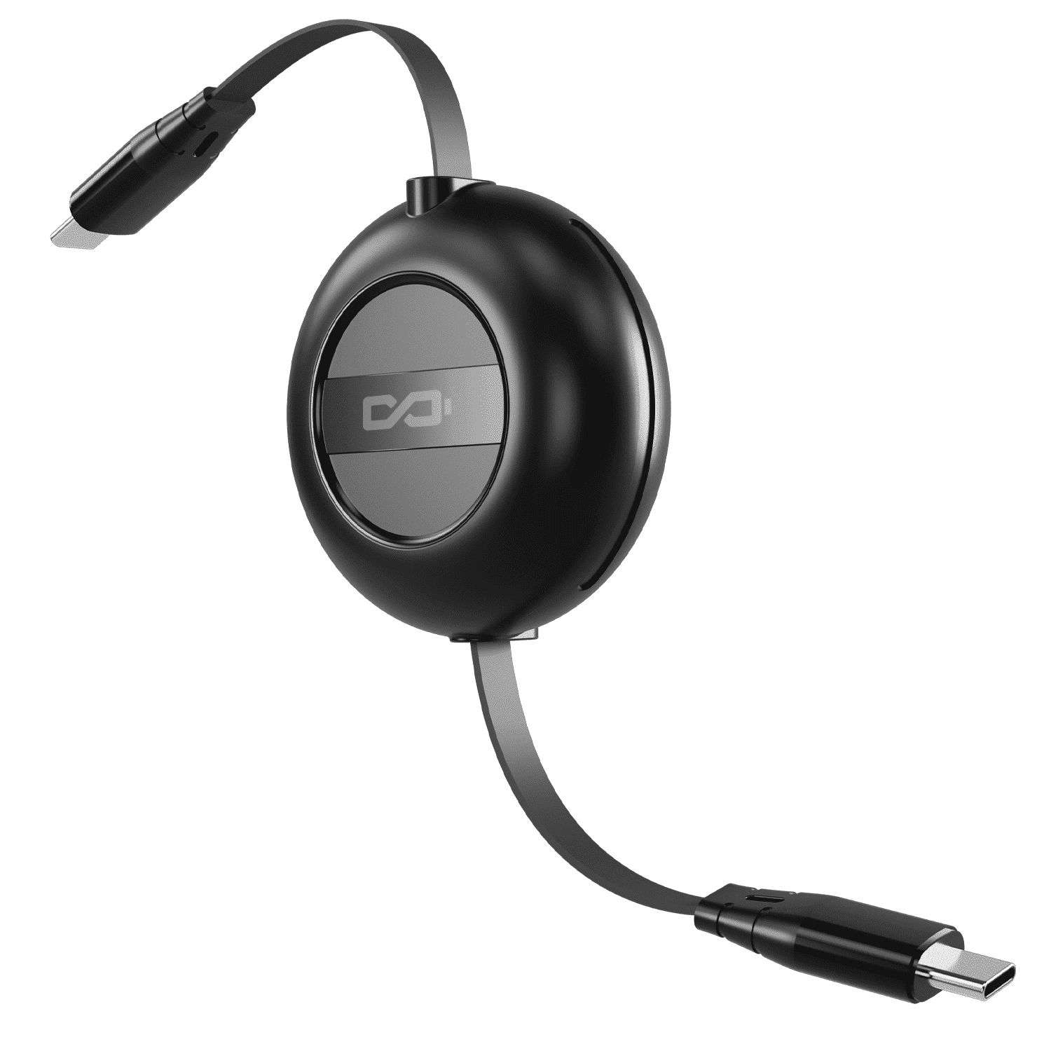 ChargeWorx 100W Retractable USB-C to USB-C Cable, Auto-Retract Fast ...