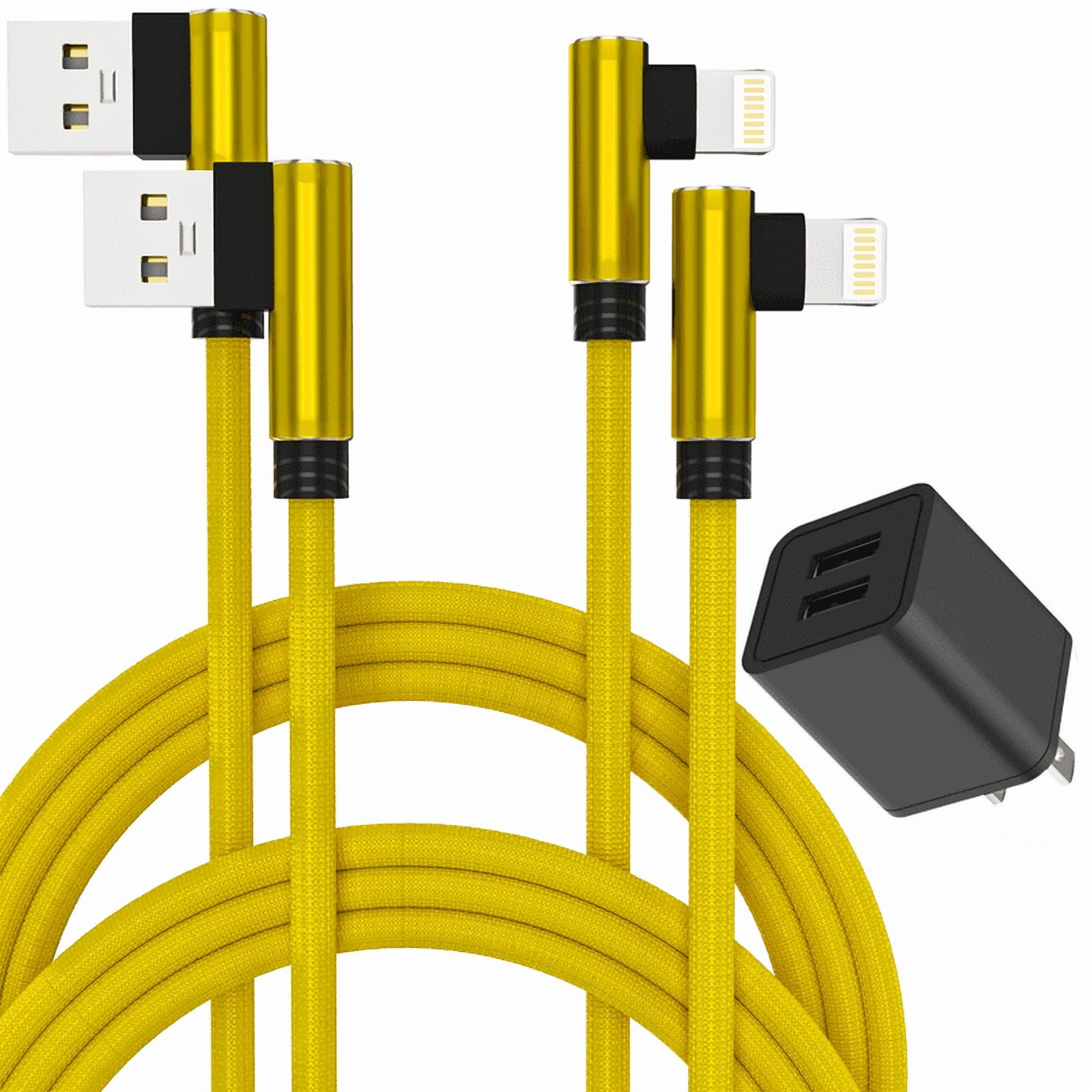 Charger, 2-Pack 6FT/2M Nylon Braided Fast Charging Cord Data Sync ...