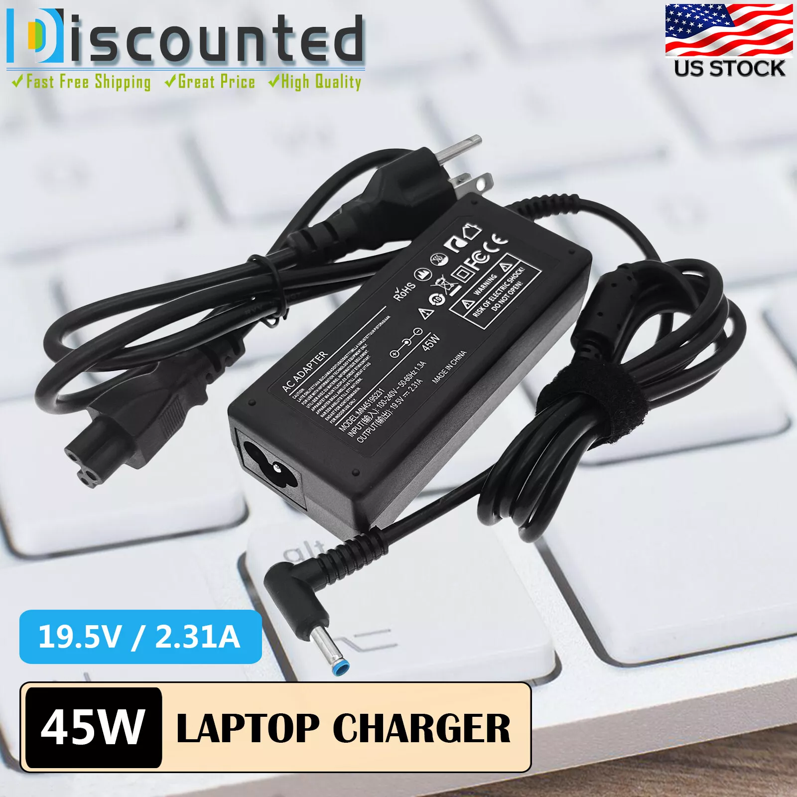 Charger AC Power Adapter Cord for HP LAPTOP 17-CP0035CL 17T-CN000 17 ...