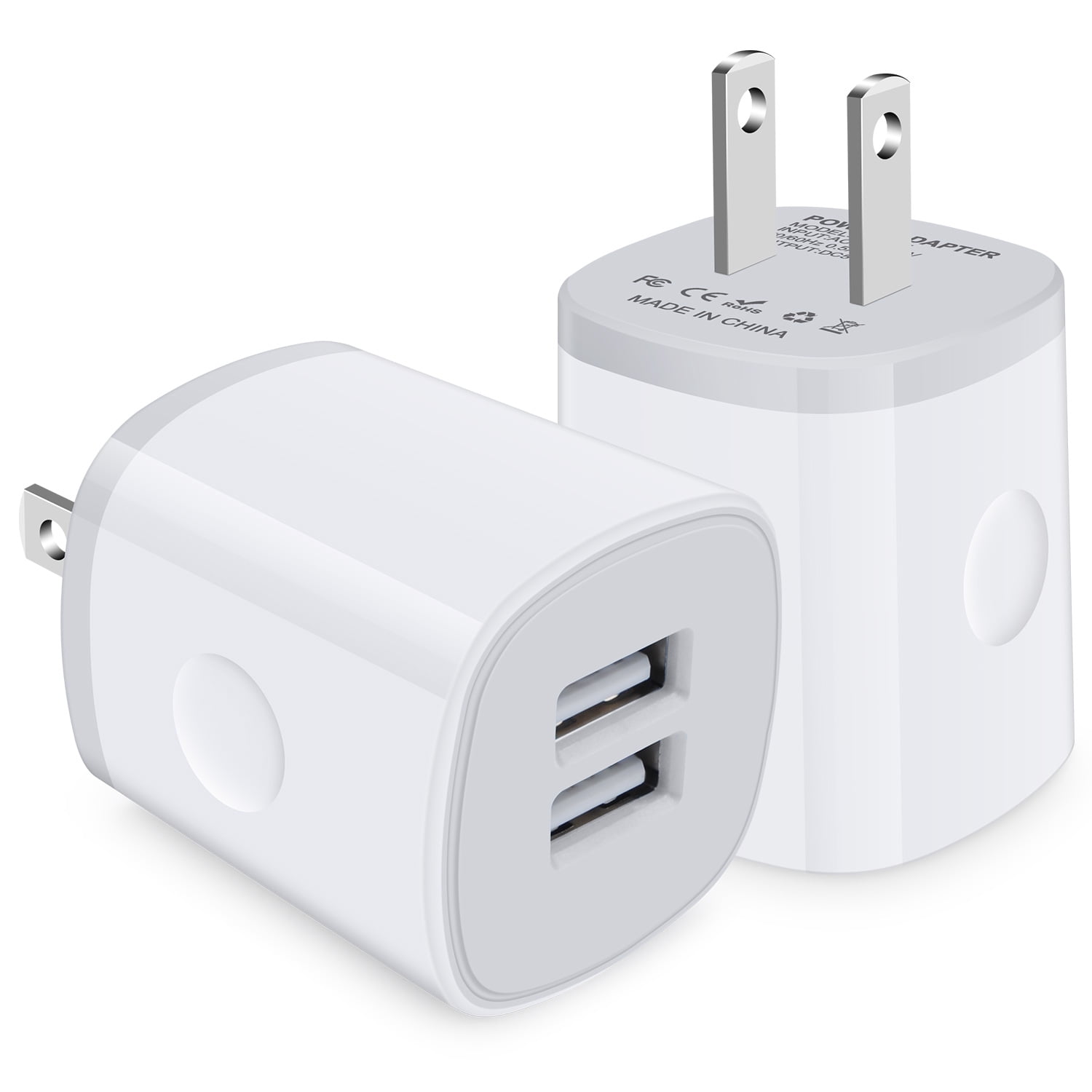 Charger Block,Charging Block,HAOANO 2PACK USB Wall Charger Adapter 2.1A ...
