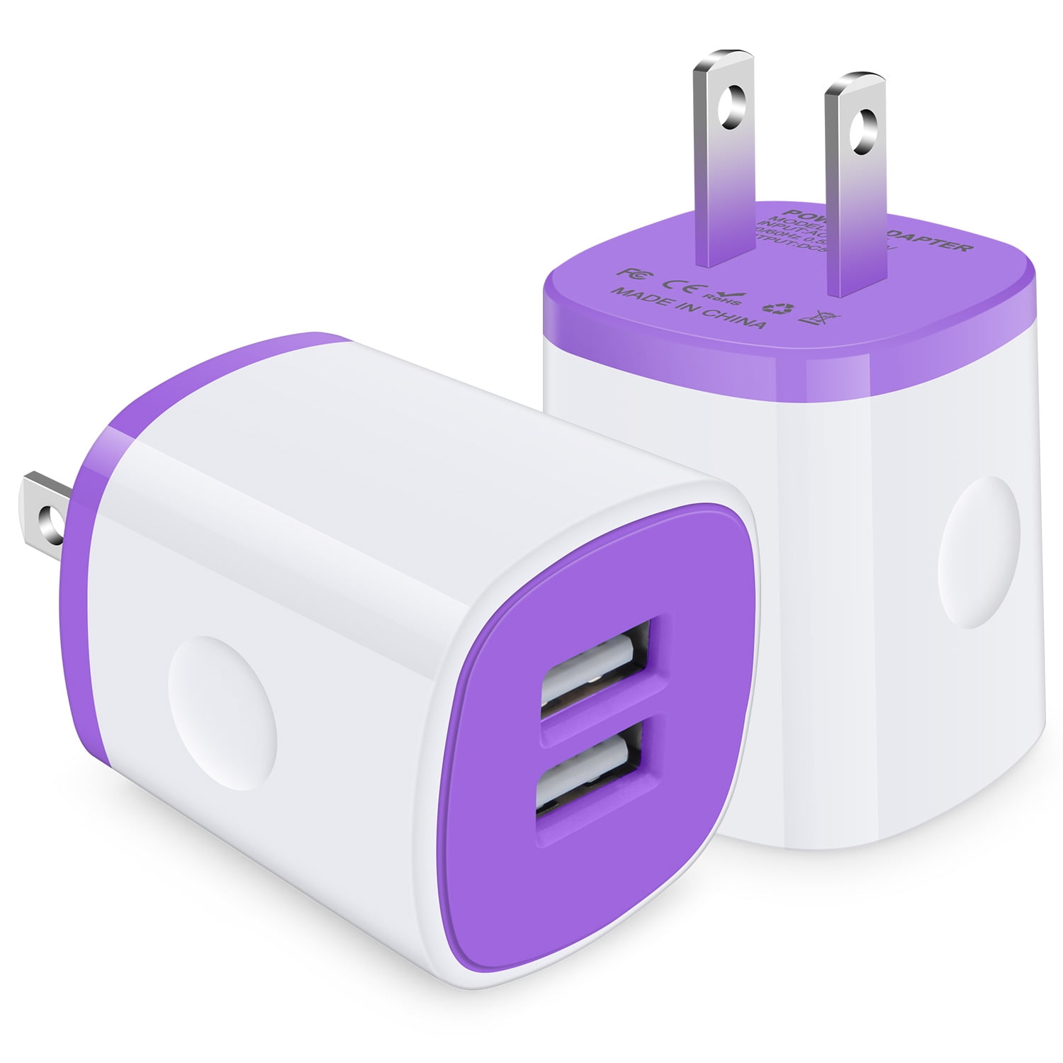 Charger Block,Charging Block,HAOANO 2PACK USB Wall Charger Adapter 2.1A ...