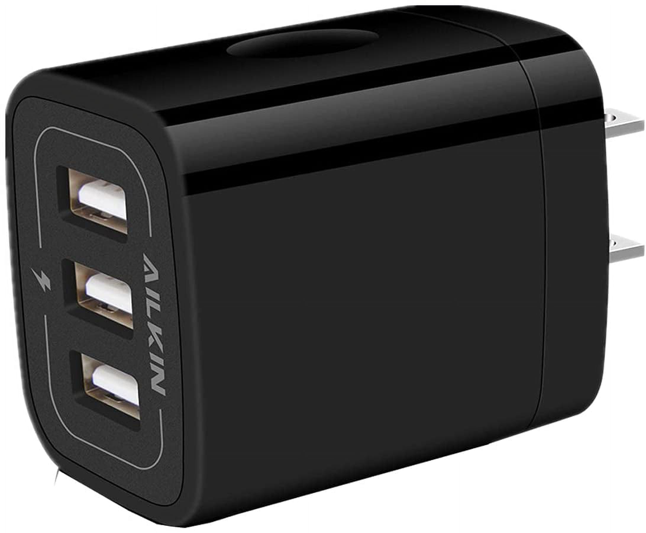 Charger Block,Charging Block USB Wall Charger Adapter,AILKIN 3.1A Dual ...