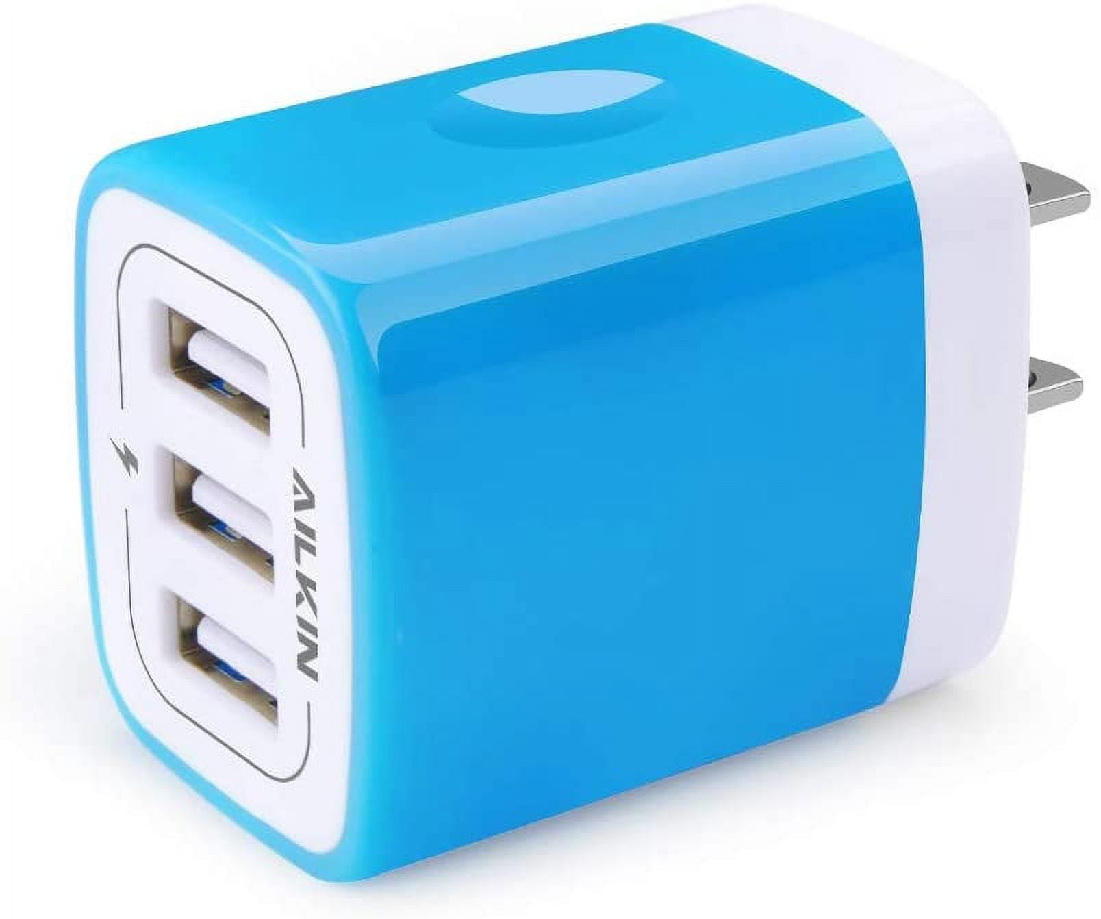 Charger Block,Charging Block USB Wall Charger Adapter,AILKIN 3.1A Dual ...