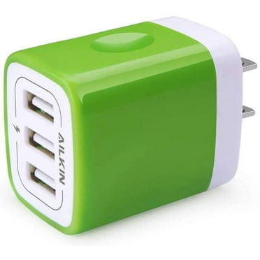 USB Wall Charger Block,USB Charger Adapter,AILKIN 5V/4.8A/2Pack Multi ...