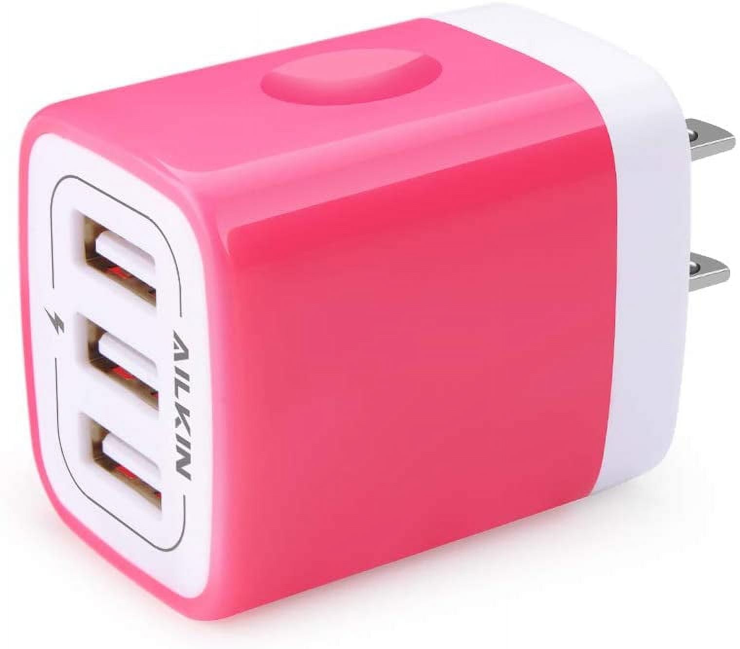 AILKIN 3.1A Dual Port USB Wall Charger, Fast Charging Station for ...
