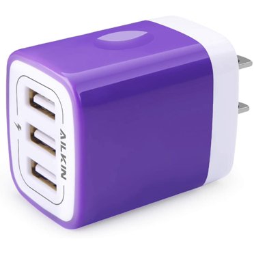 AILKIN Wall Charger Block,USB Charger Adapter,5V/1A/3Pack Wall Charger ...
