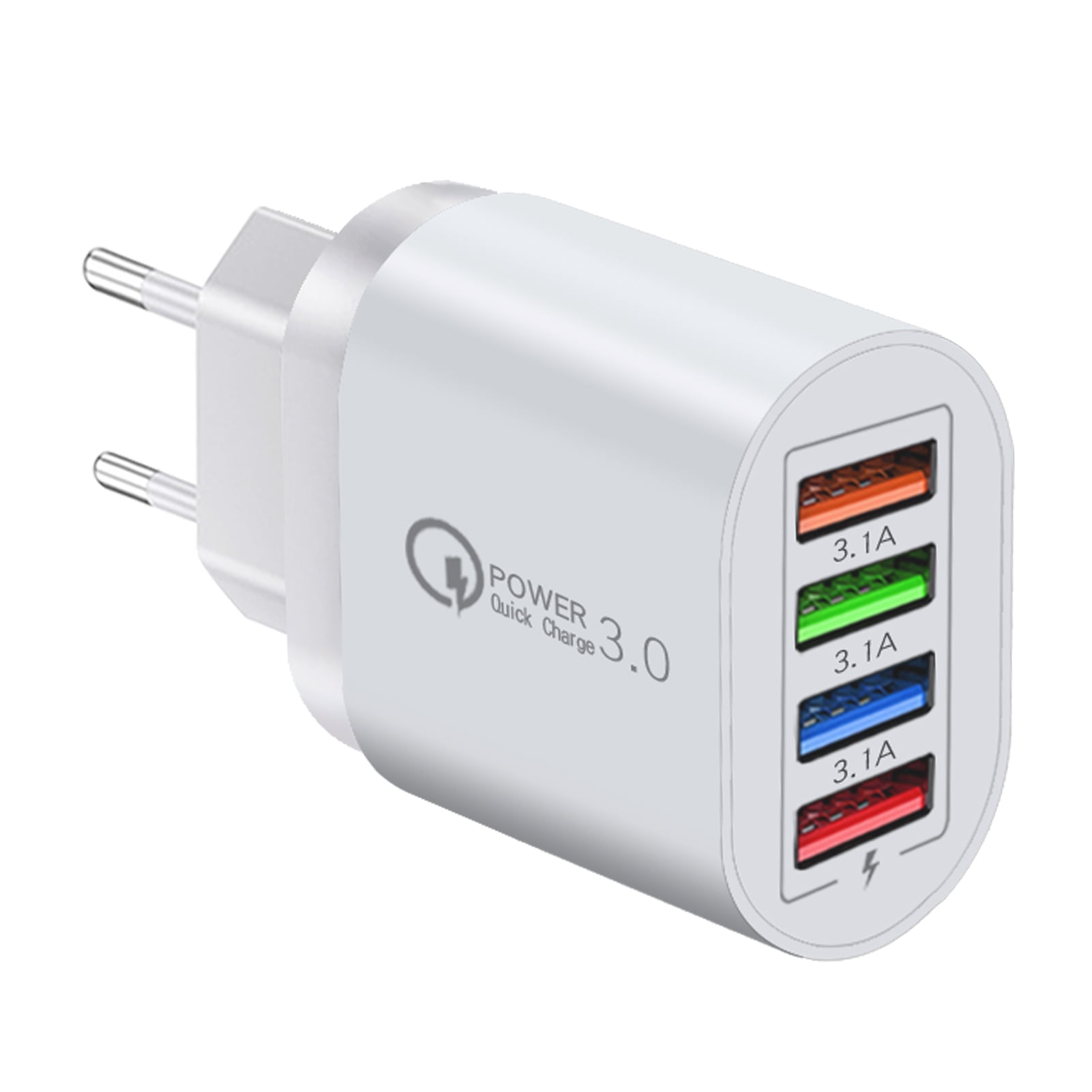 Charger Block, Four Port Charging Plug Block, Plug Adapter Cube, Cell ...