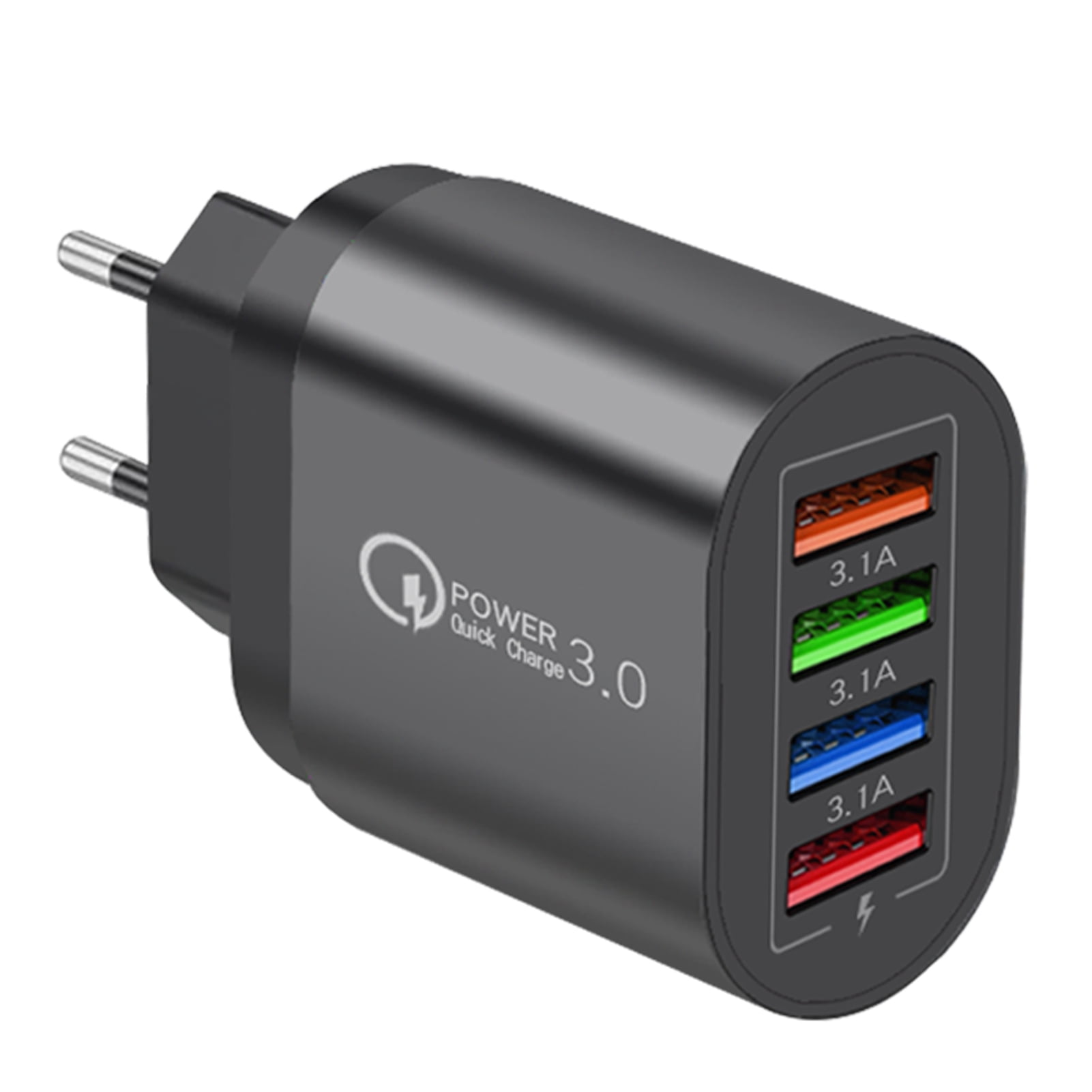 Charger Block, Four Port Charging Plug Block, Plug Adapter Cube, Cell ...