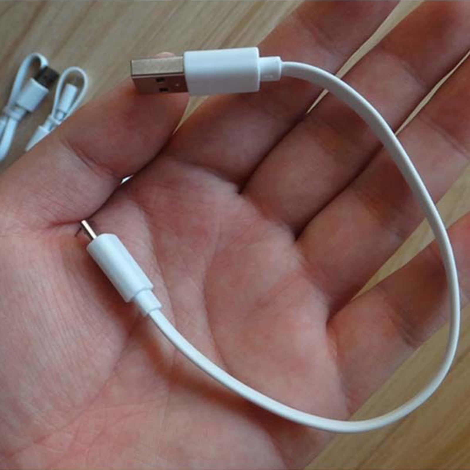 Charger Cable Ultra Short Stable Charging 20cm Flat Micro USB Cable Charging Line for Phone ...