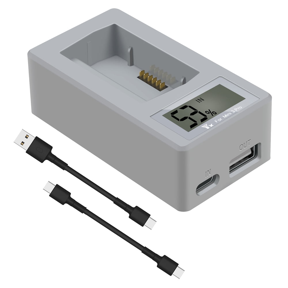 Charger Compatible for DJI MINI 3 Pro, Battery Charging Hub USB Charger ...