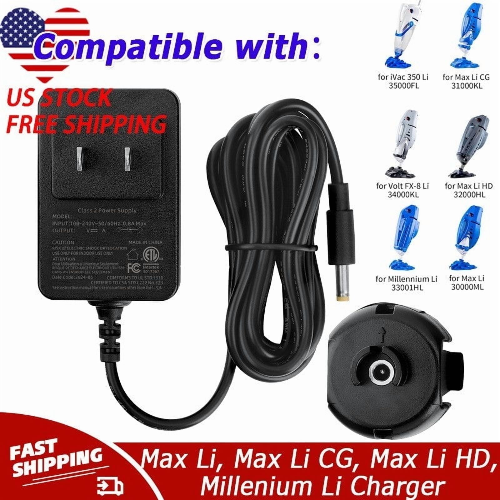 Charger Compatible with Pool Vacuum Compatible with Max Li, Max Li CG ...