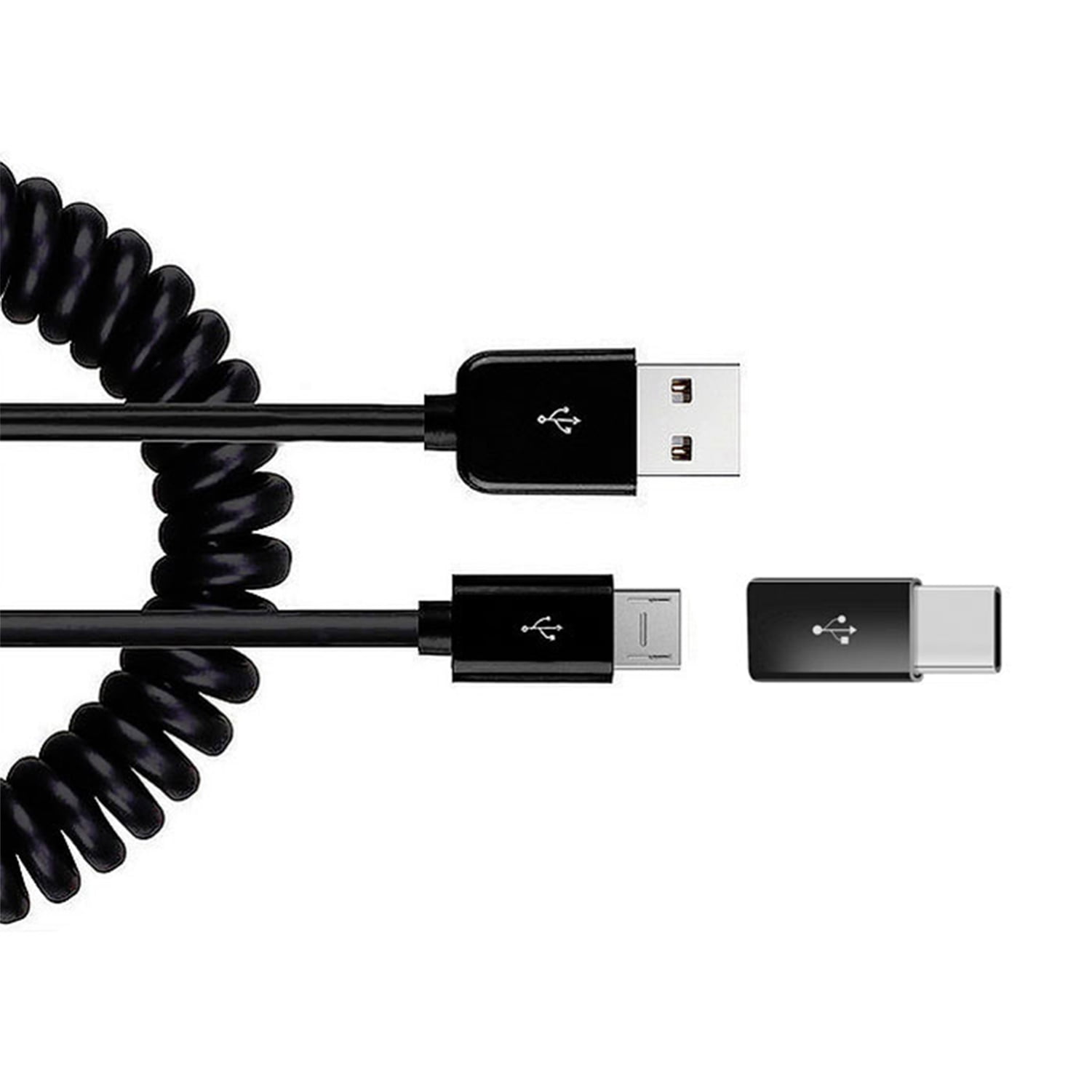 Charger Cord Coiled USB Cable for Cricket Debut Flex / Boost Mobile ...
