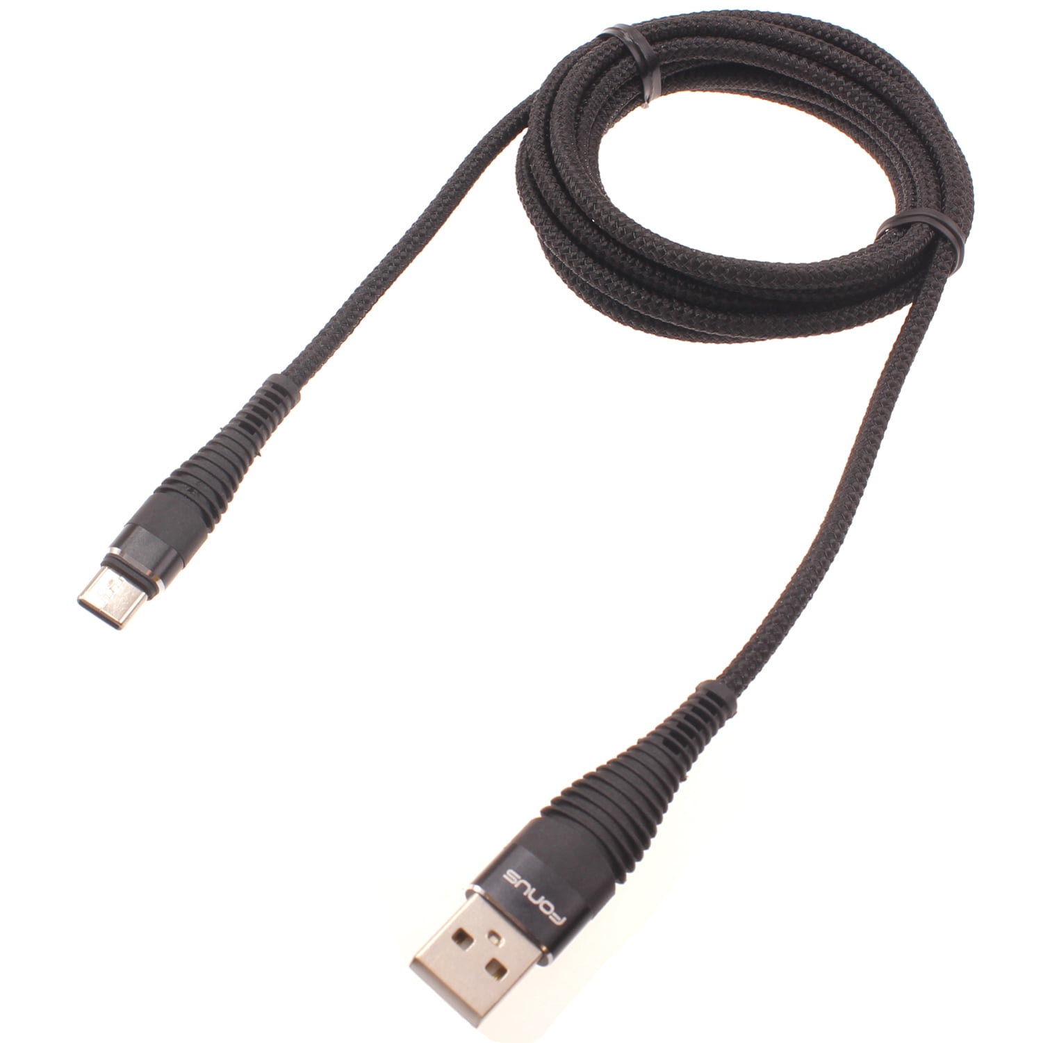 AWAccessory 10ft USB-C Braided Charger Cable, Durable Connector, Fast ...