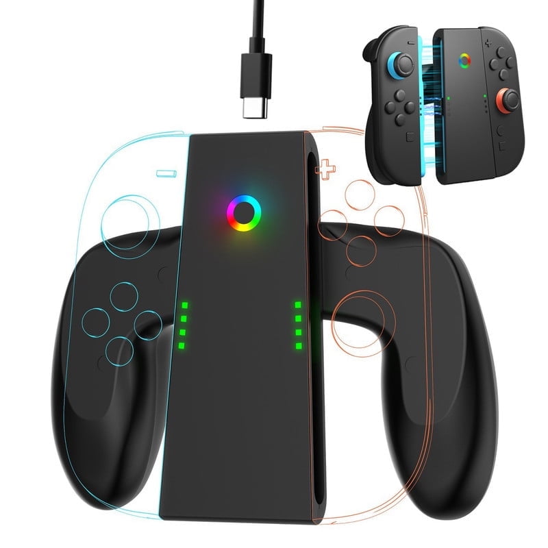 Charger Grip for Nintendo Switch 2 Accessories, Charging Grip with ...