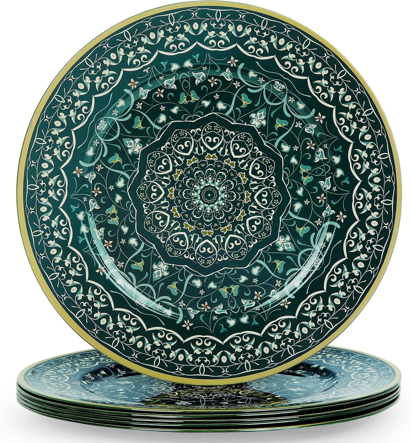 Charger Plates Set of 6, Embossed Design, Elegant Charger Plates for ...