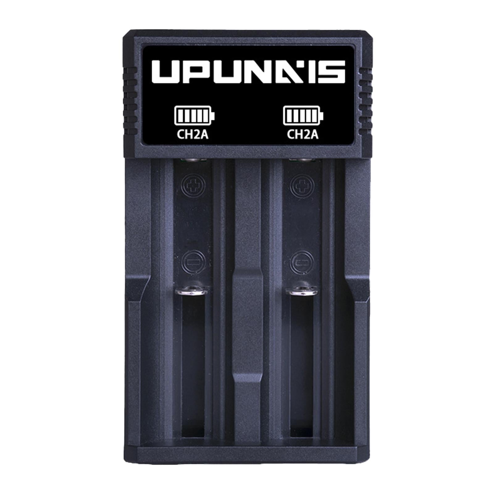 Charger For Rechargeable Batteries, 18650 Intelligent Charger 2 Bay For ...