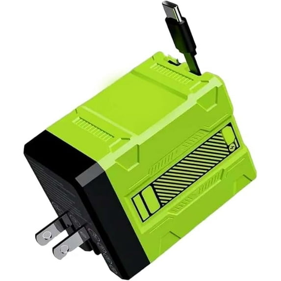 Charger with Retractable Cables，2026 New 2-in-1 Fast Charging Adapter ...