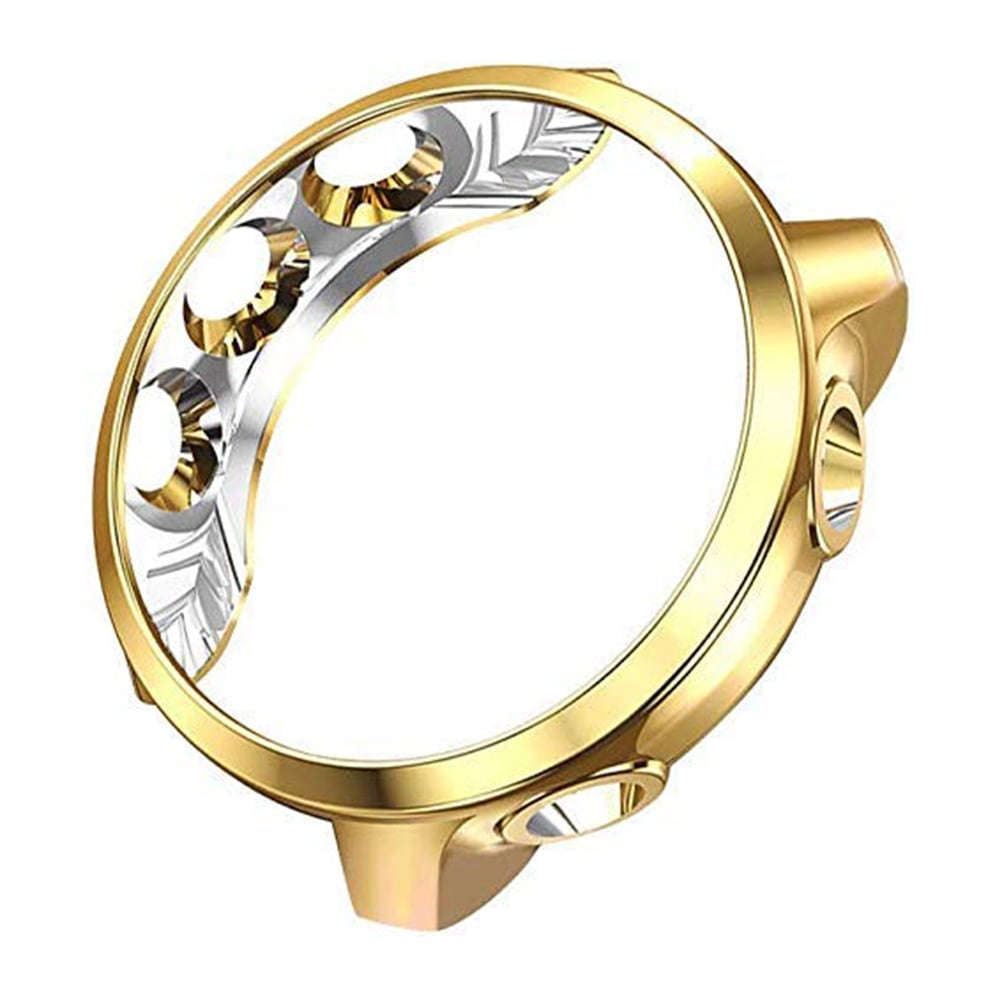 Charger Smart Watch for Men Golden Smartwatch Protective Frame ...