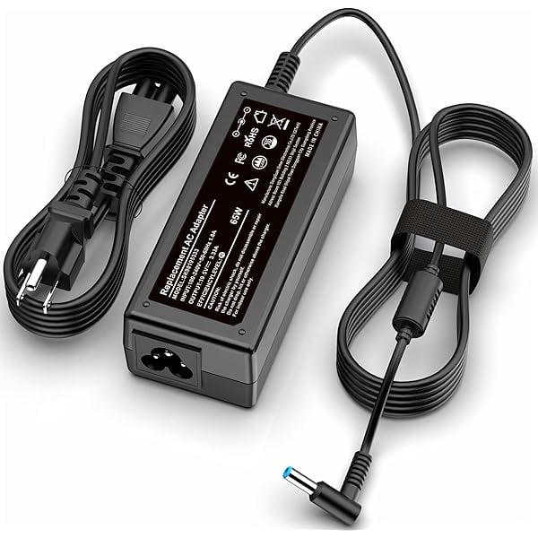 Charger for HP Laptop 65W 45W Computer Charger Smart Blue Tip Power ...