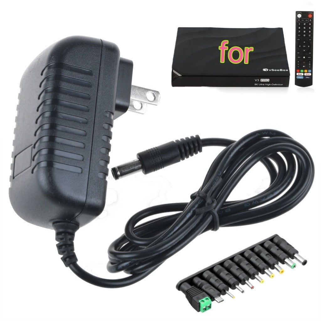 Charger for vSeeBox V1/V2/V3 Pro/V3 Pro Plus/V5/Elit - Power Cable ...