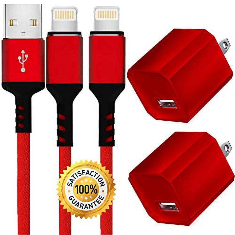 Chargers 5V USB Adapter Wall Charger 1A Cube for Plug Outlet w/ 2M 1M ...