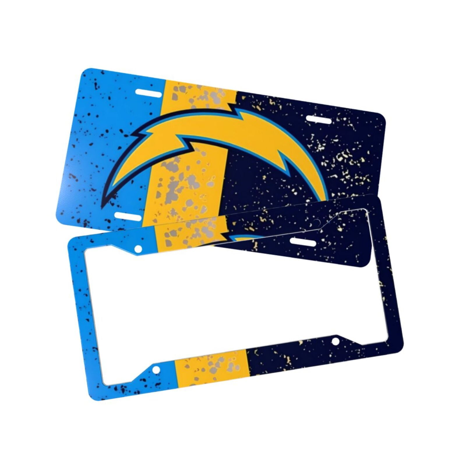 Chargers Car License Plate Aluminum Car Front Frames Tags Without ...