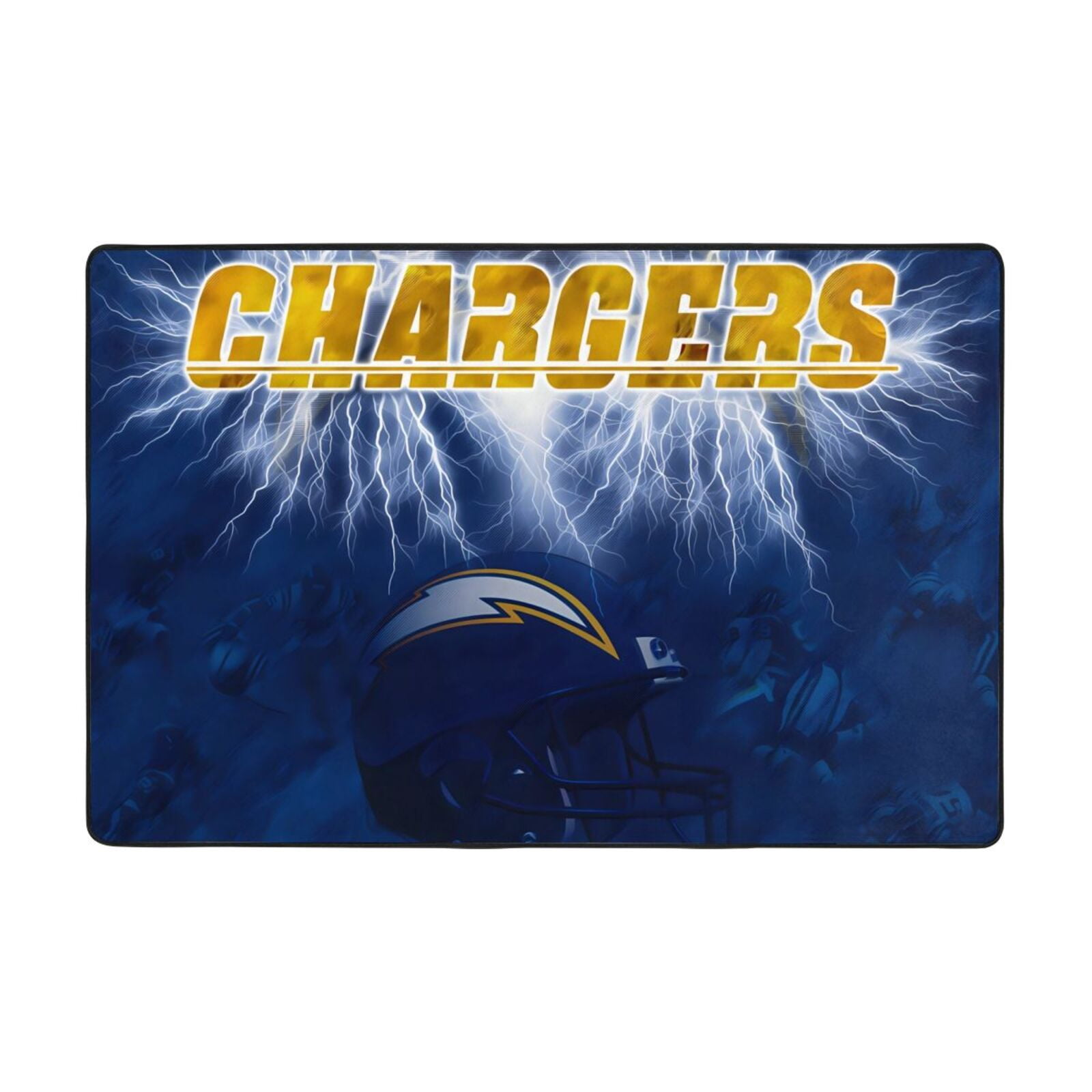 Chargers Football Bathroom Rugs Non-Slip Water Absorbent Washable Bath ...