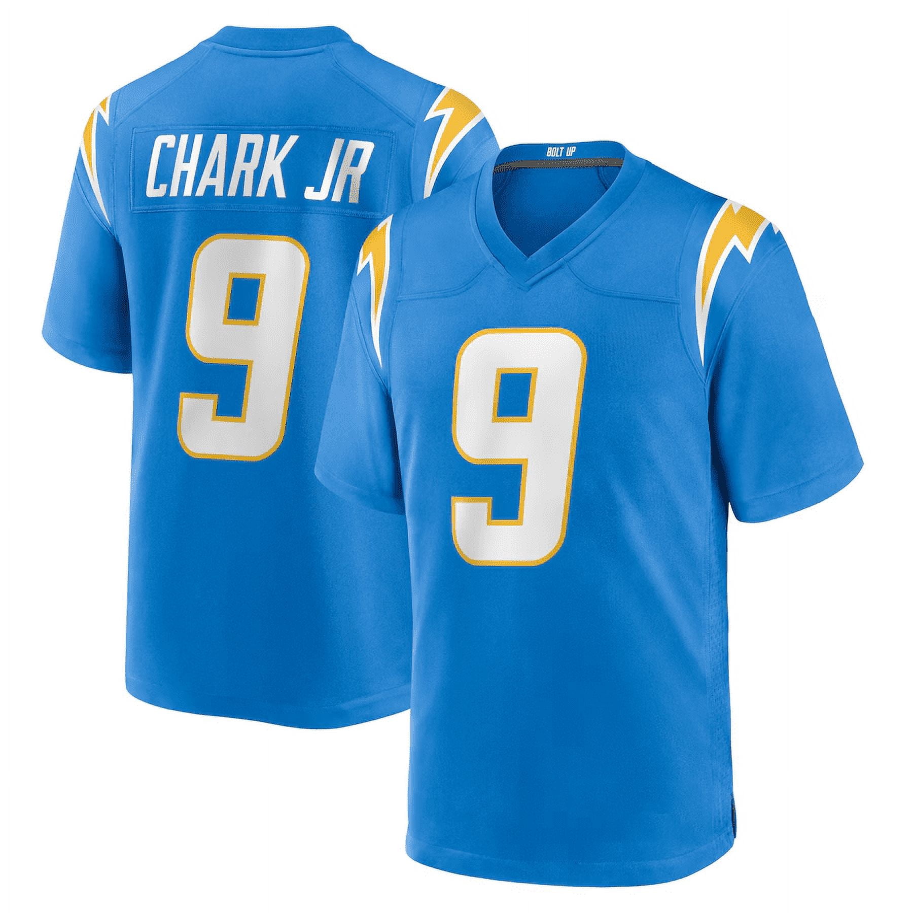 Chargers Football Shirt DJ Chark Jr.#9 Team Name Number Fans Gift Adult ...