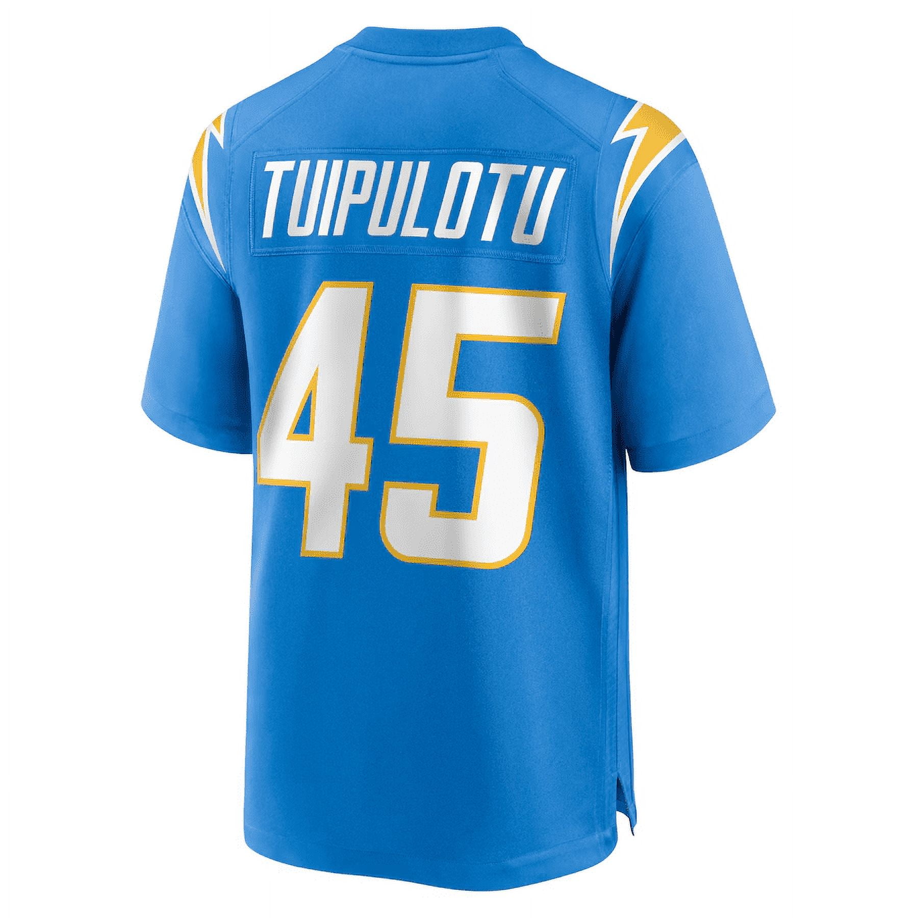 Chargers Football Shirt Tuli Tuipulotu#45 Sports Team Game Fans For Men ...