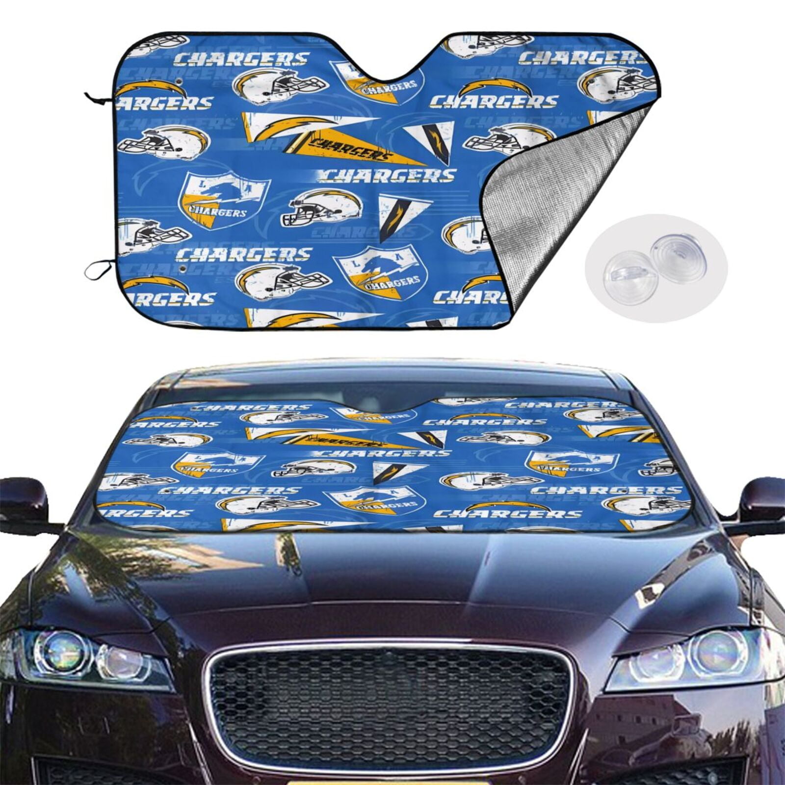 Chargers Football Team Foldable Car Front Windshield Sun Visor for Car ...