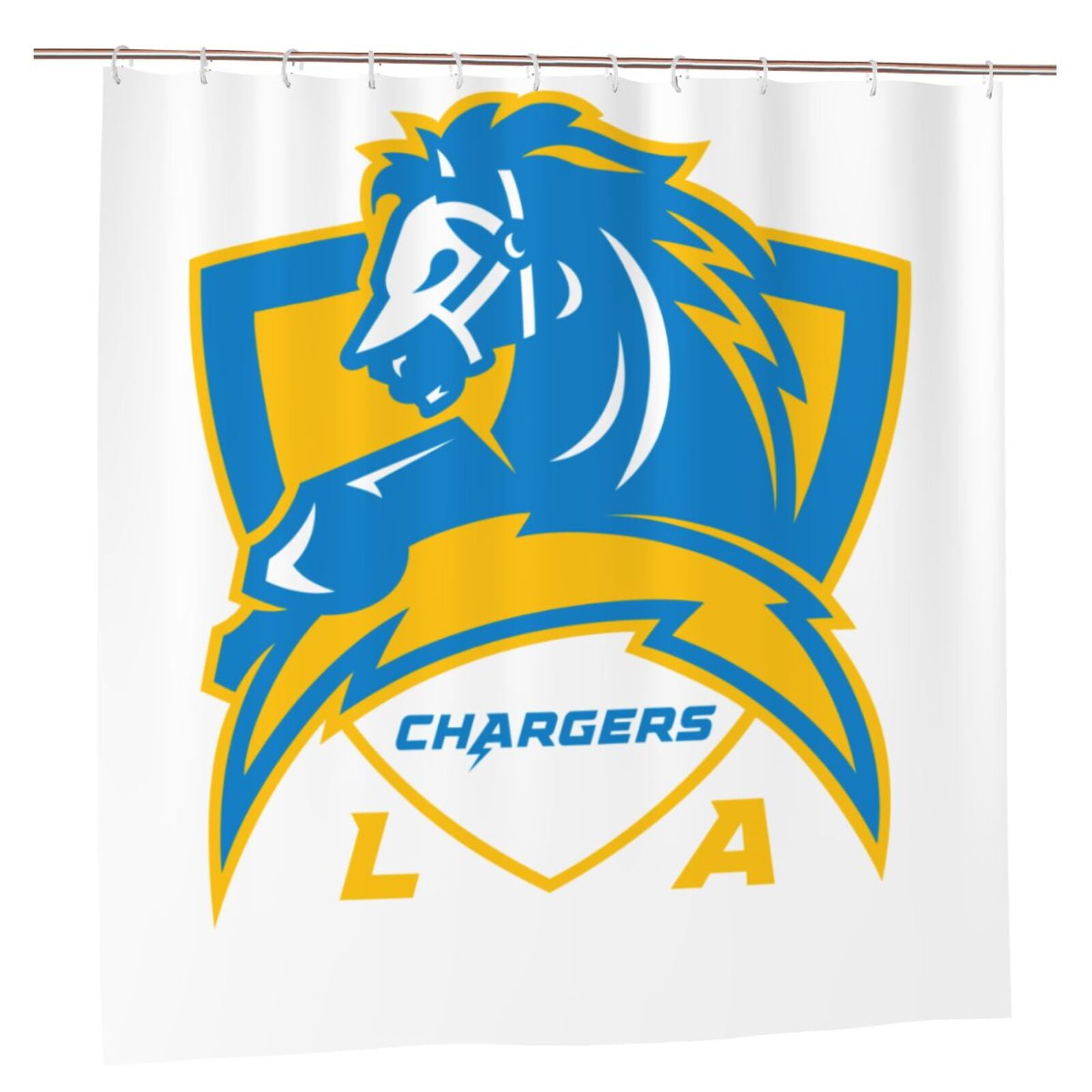 Chargers Football Team Pattern Waterproof Shower Curtain 72x72 Inch ...