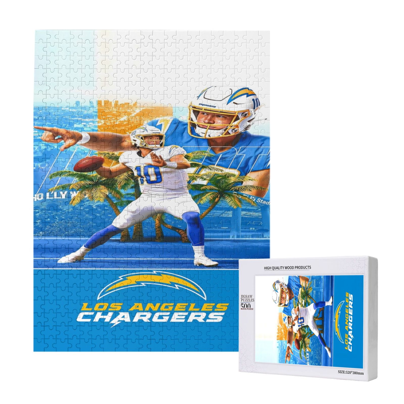 Chargers Football Team Theme Jigsaw Puzzle Adult Jigsaw Puzzle Children ...