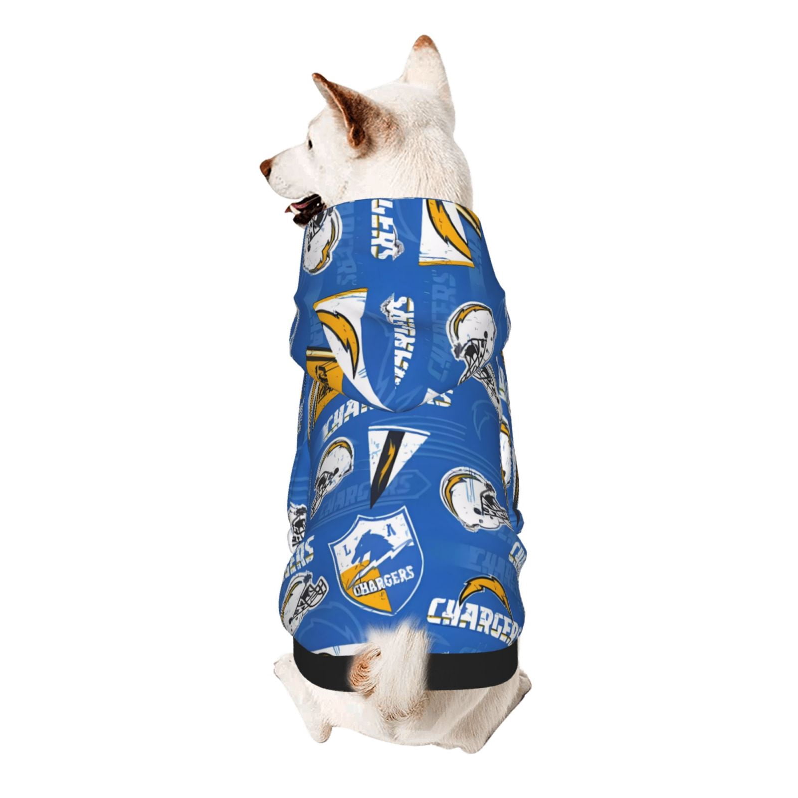 Chargers Football Team Theme Winter Dog Hoodies Sweatshirts Dog Warm ...