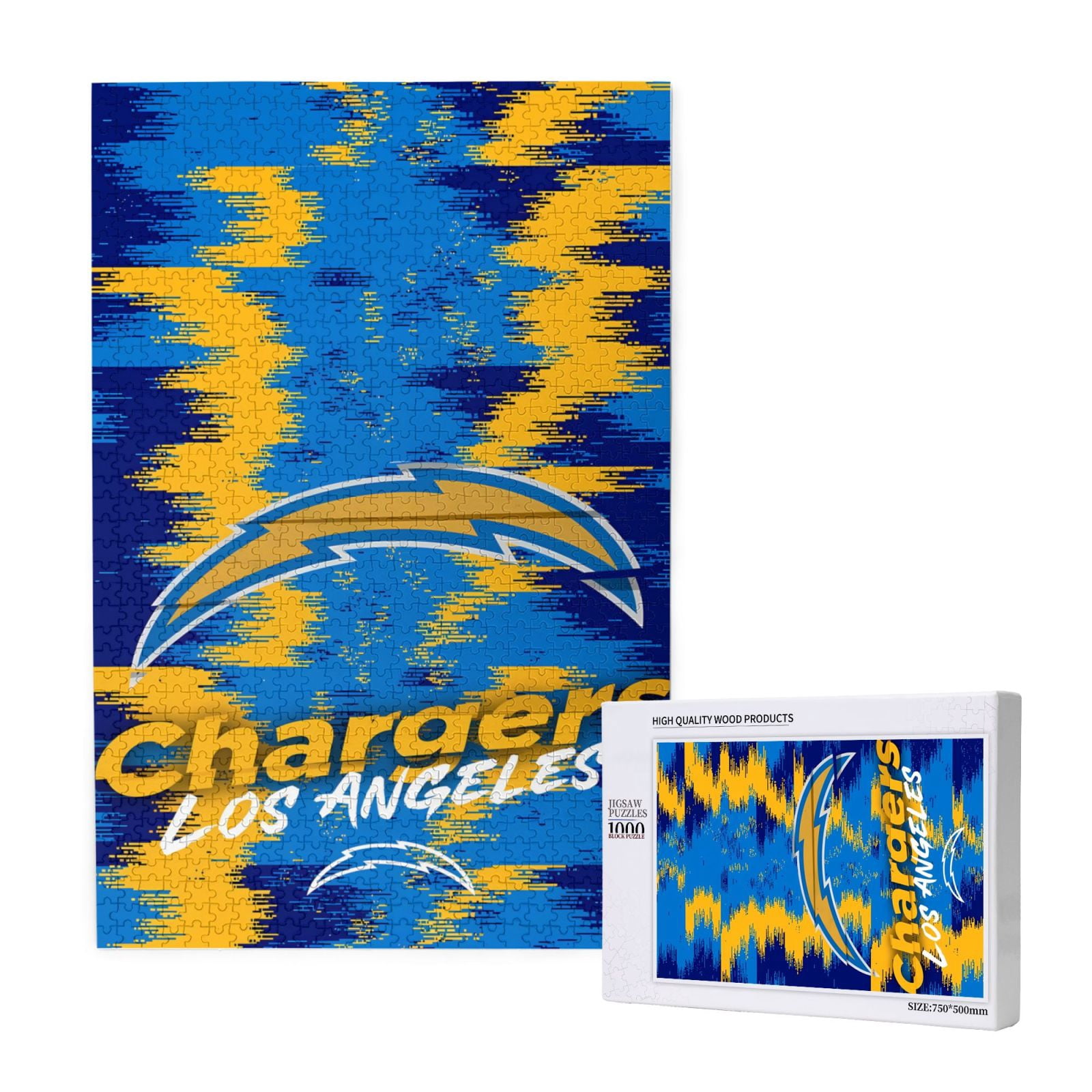 Chargers Football team 1000 pieces environmentally friendly wooden ...