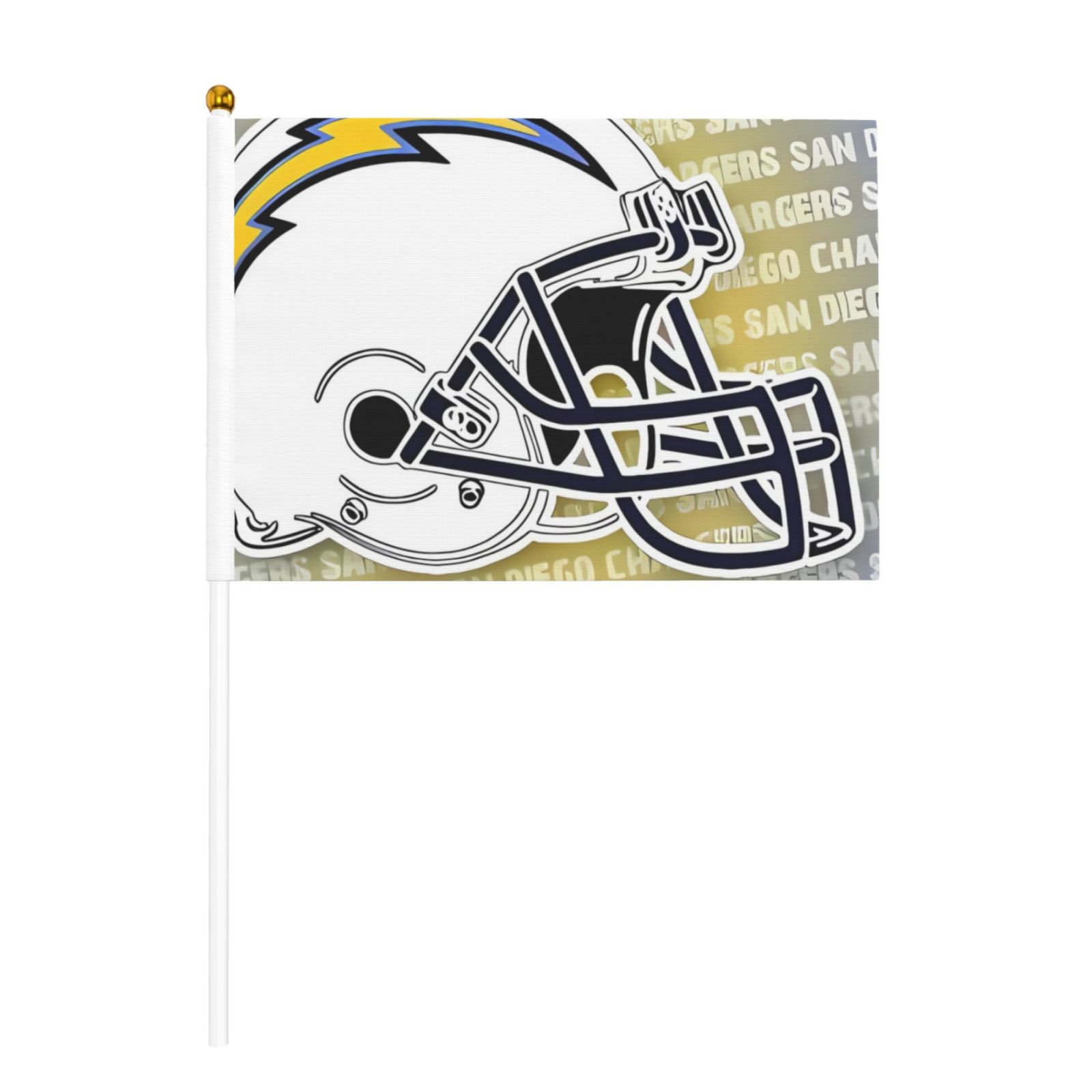 Chargers Handheld Flag Team 5.5x8.2in Handheld Flag With Flagpole with ...