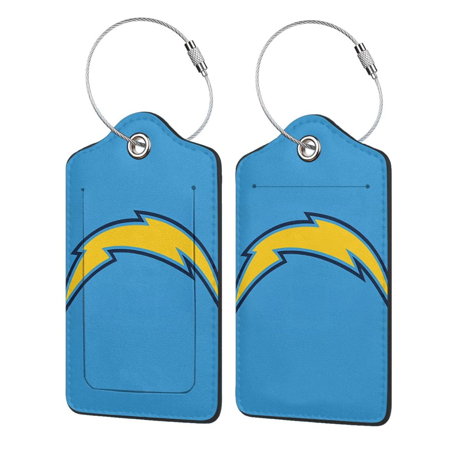 Chargers Leather Luggage Tag Leather Suitcase Baggage Tags Luggage Tag ...