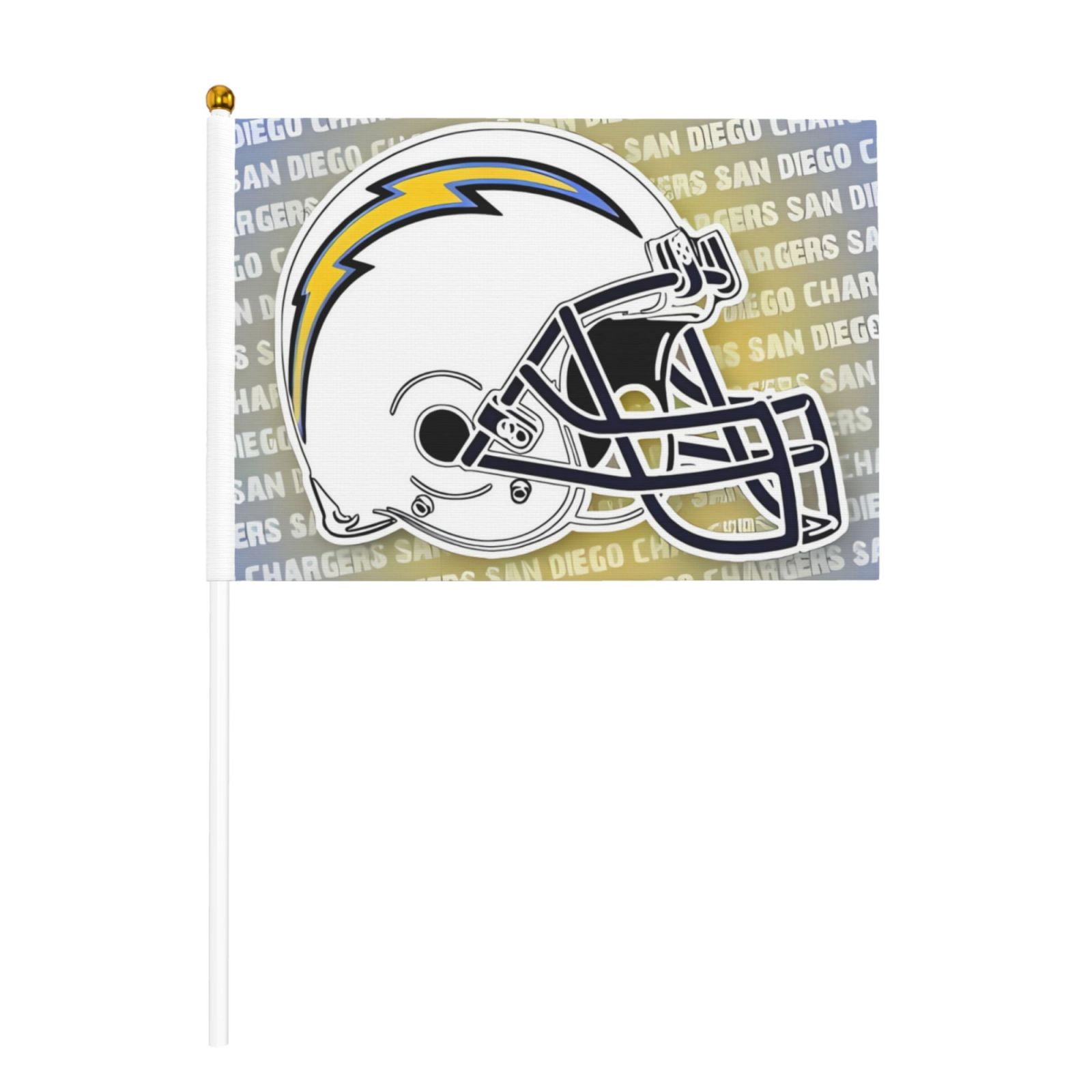 Chargers Logo Printing Handheld Flag 10 Piece 5.5x8.2in Double Sided ...