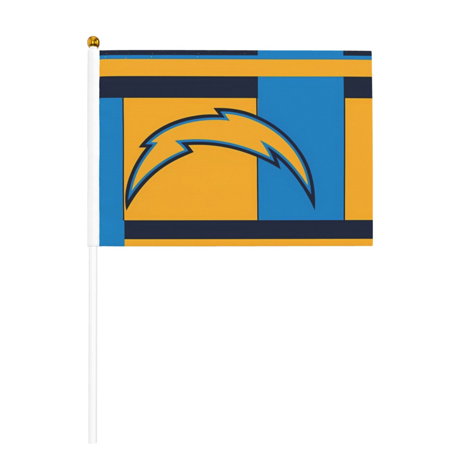 Chargers Logo Printing Handheld Flag 6 Piece 5.5x8.2in Double Sided ...