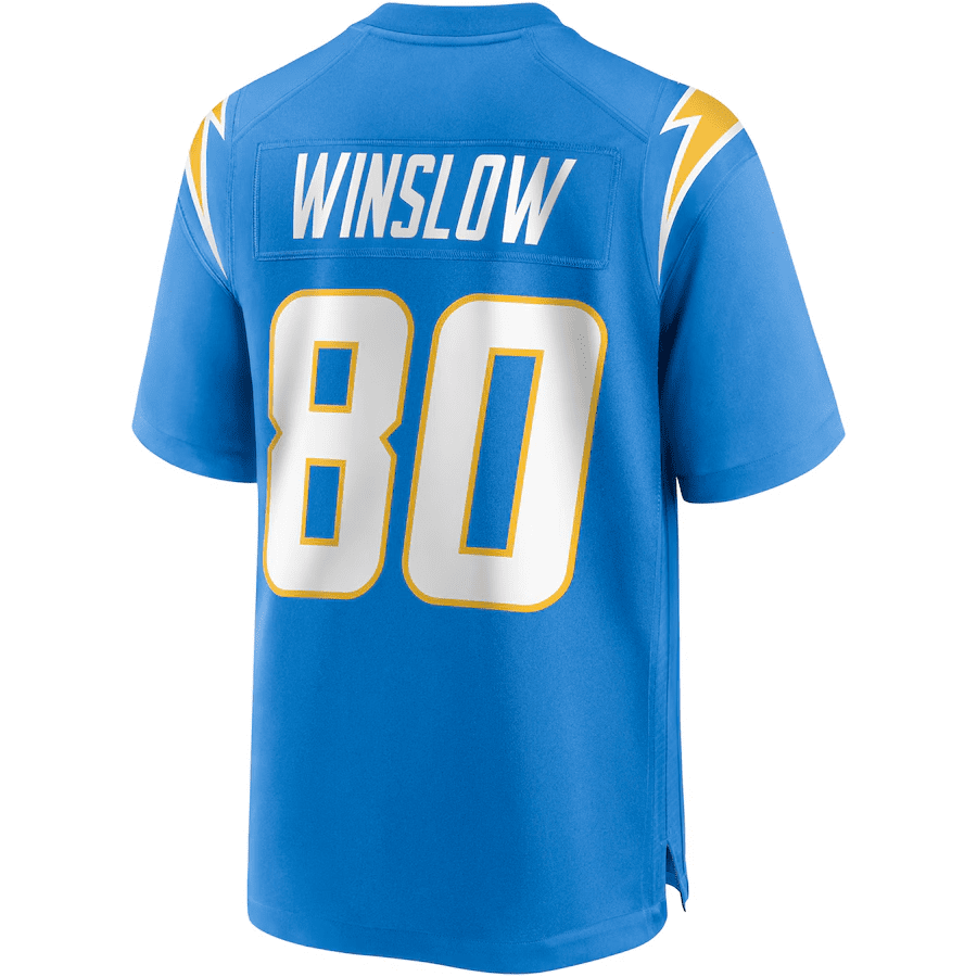 Chargerss Men's Home Limited Kellen Winslow#80 Fans short sleeve Game ...
