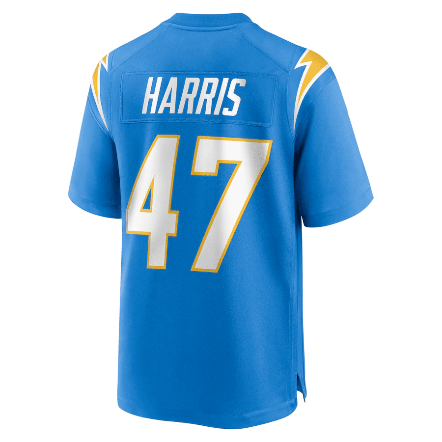 Chargers Men's Josh Harris#47 Player Game Jersey Team Fans Classic ...