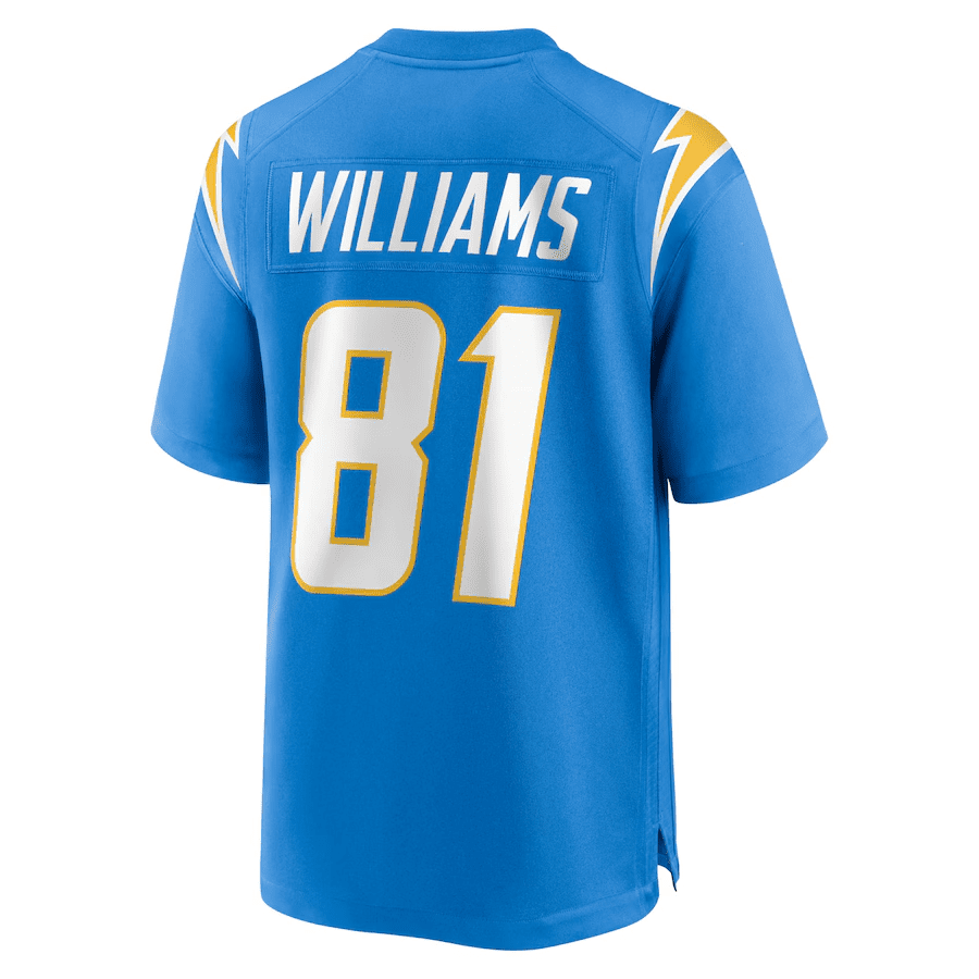 Chargers Men's Mike Williams#81 Player Game Jersey Team Fans Classic ...