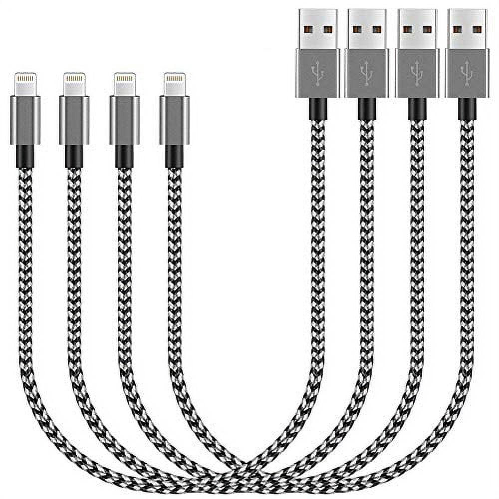 Chargers, Phone Cable Epacks 4Pack 5-INCH Nylon Braided USB Charging ...