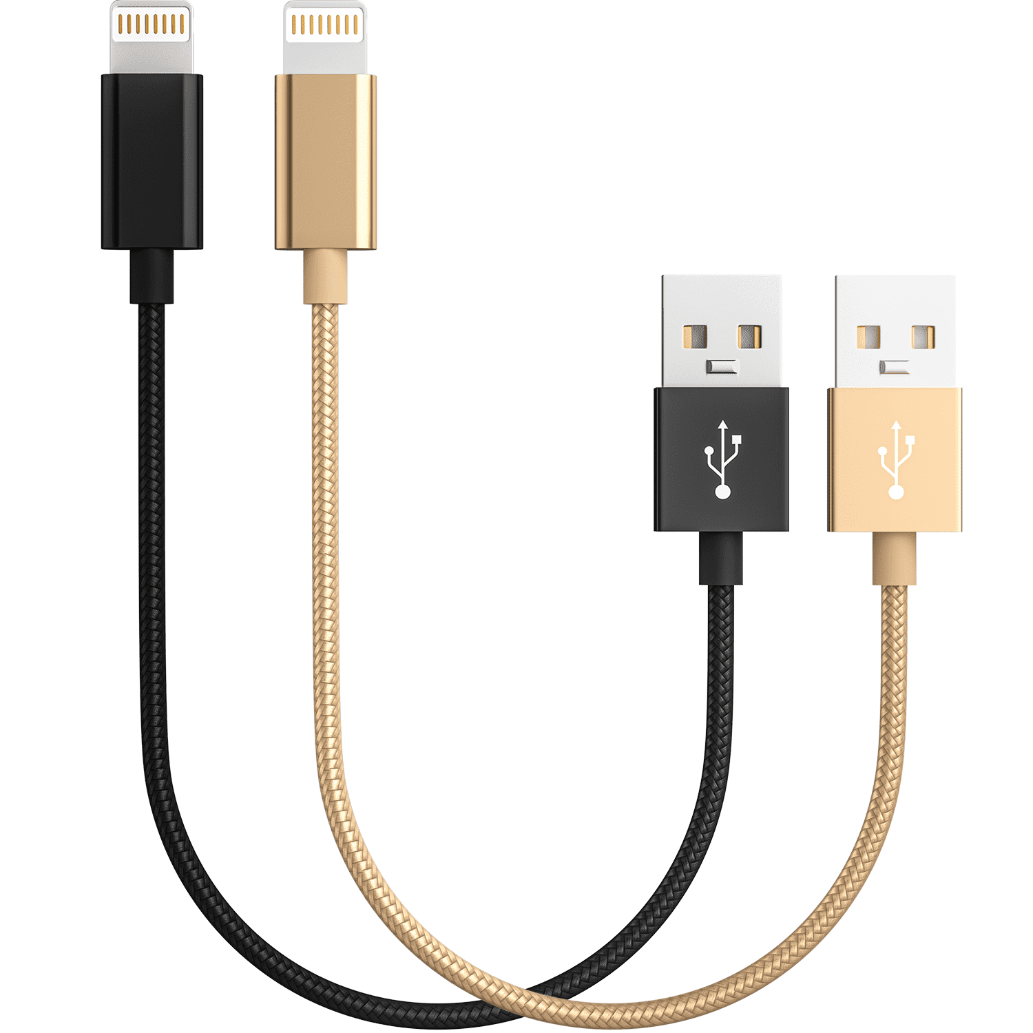 Chargers, Short Nylon Braided Fast Charging Cord, Data Sync Short Cable ...