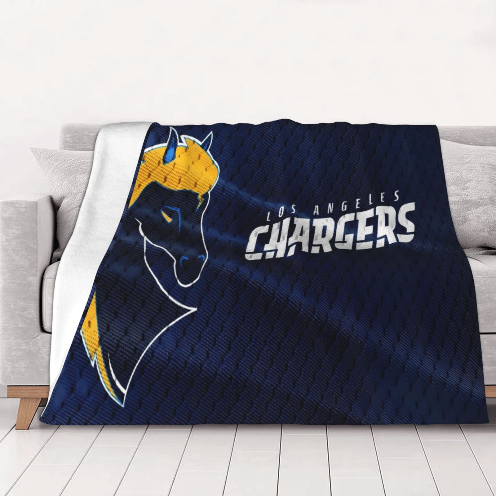 Chargers Super Soft Flannel Blanket, Football Team Custom Comfort ...