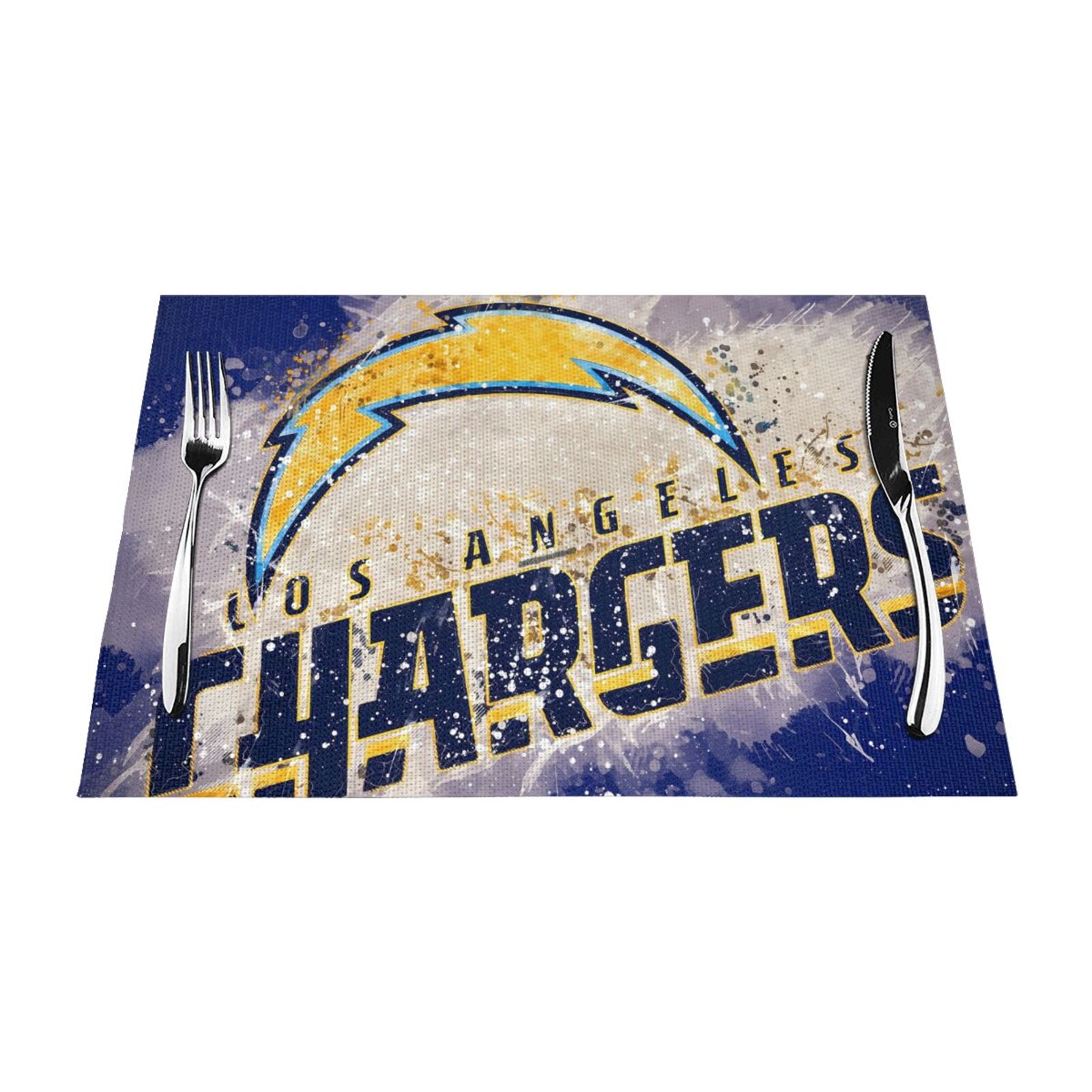 Chargers Team Pvc Woven Placemat 12x18in (1 Piece Pack, 4 Piece Pack, 6 ...