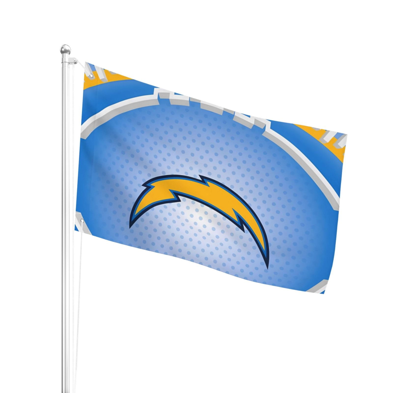 Chargers Three Layer personalized Double Sided Flag Football Fans ...